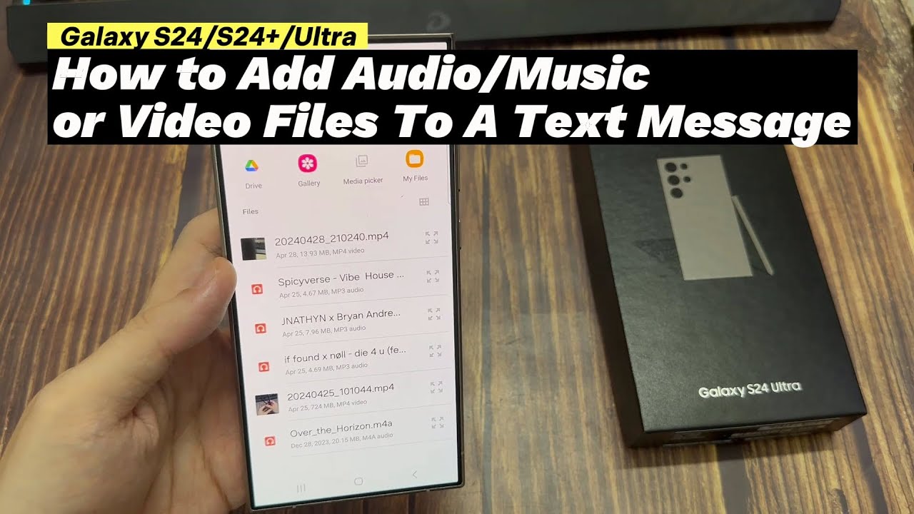 Samsung Galaxy S24/S24+/Ultra: How to Add Audio/Music or Video Files To ...