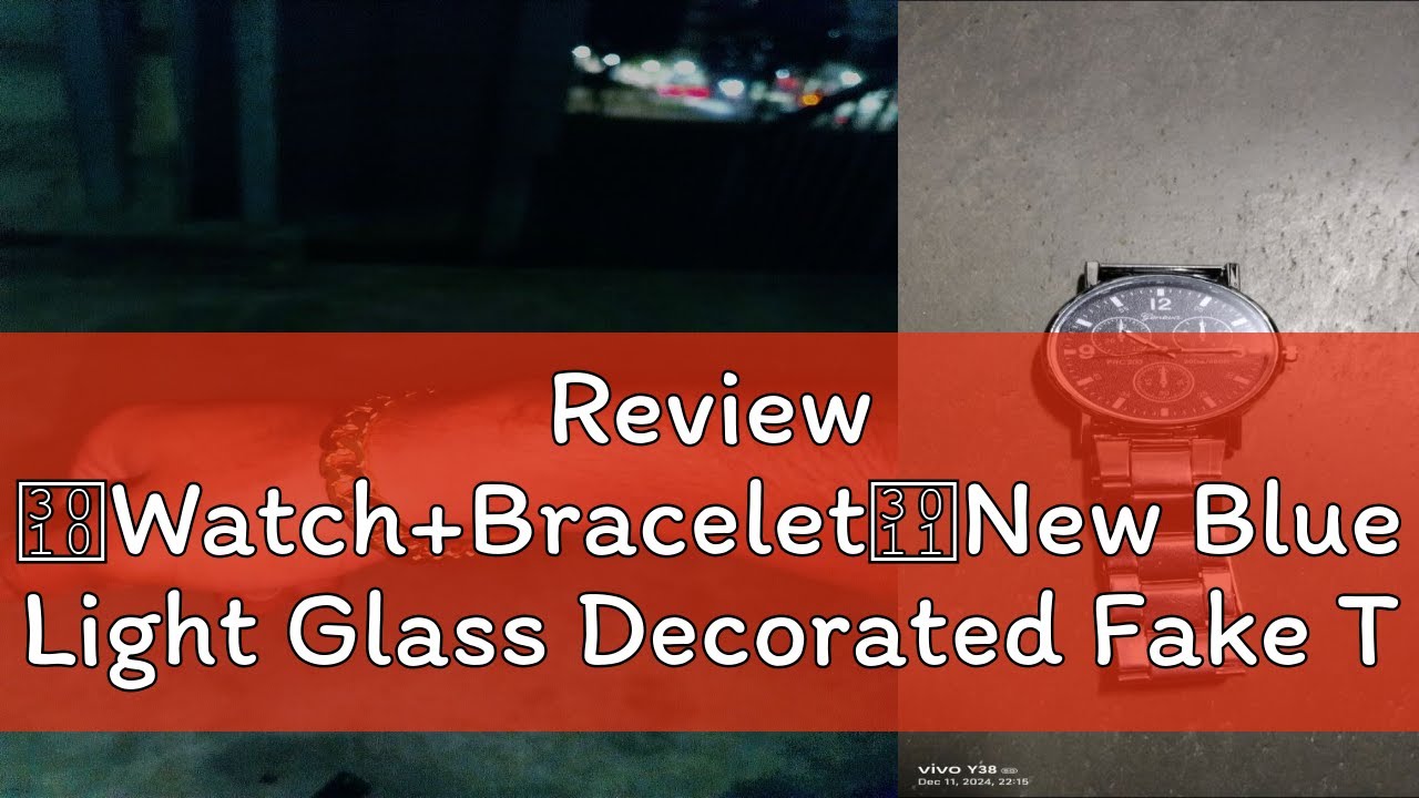 Review 【Watch+Bracelet】New Blue Light Glass Decorated Fake Three-eye ...