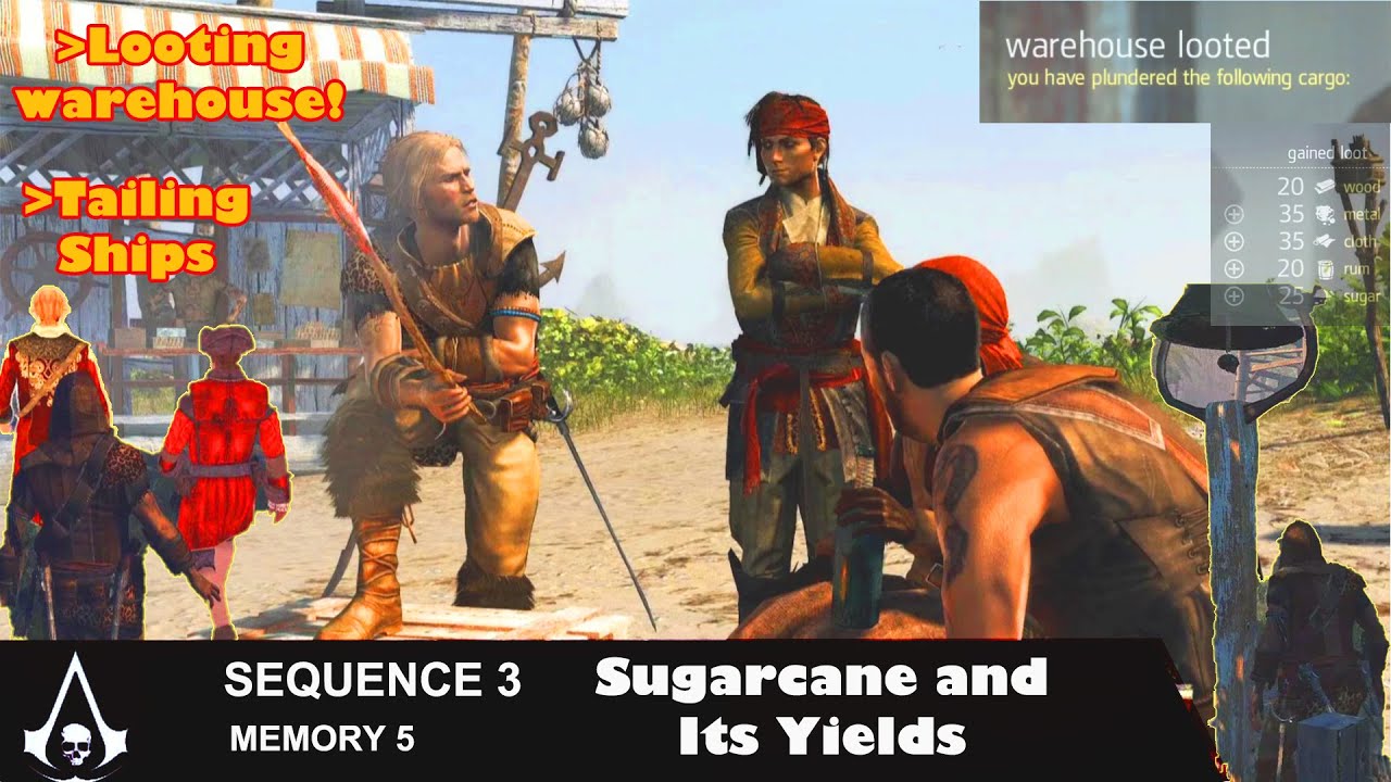 Assassin's Creed 4 Walkthrough - Sequence 03 Memory 05 - Sugarcane and its Yields - YouTube