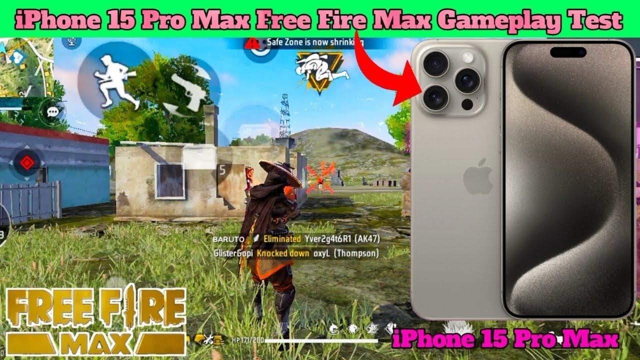 Free fire iPhone 15 edit and gameplay - YouTube