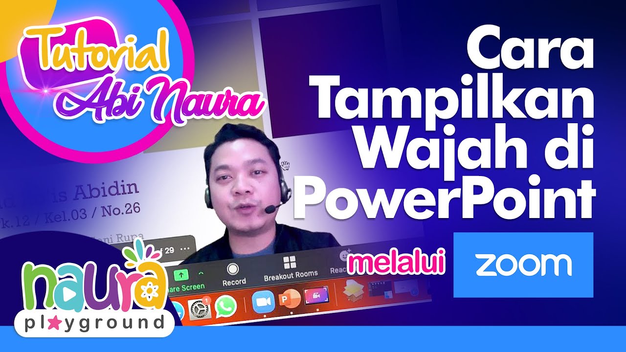 TUTORIAL ZOOM | Cara Menampilkan Wajah di Powerpoint Zoom | MacOS - YouTube