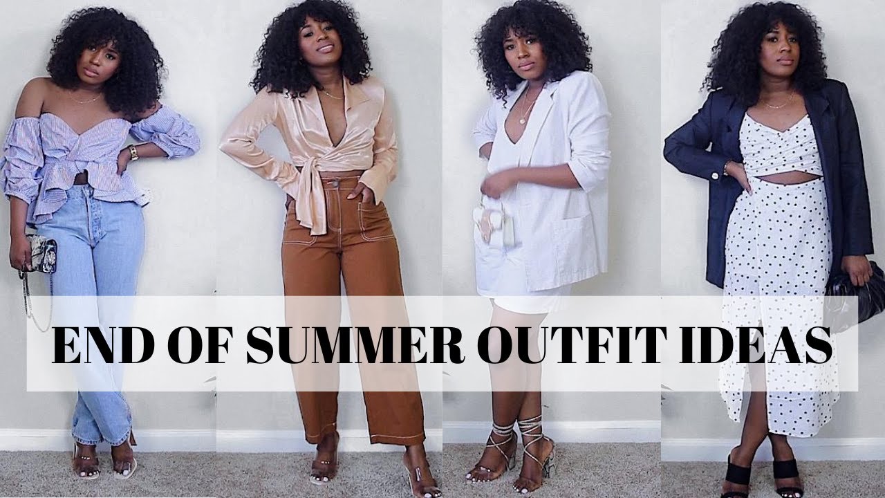 END OF SUMMER OUTFIT IDEAS 2020 - YouTube