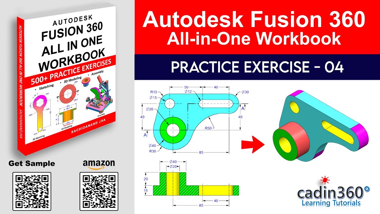 Fusion 360 Tutorial for Beginners – Exercise #4 | 3D Modeling from 2D ...
