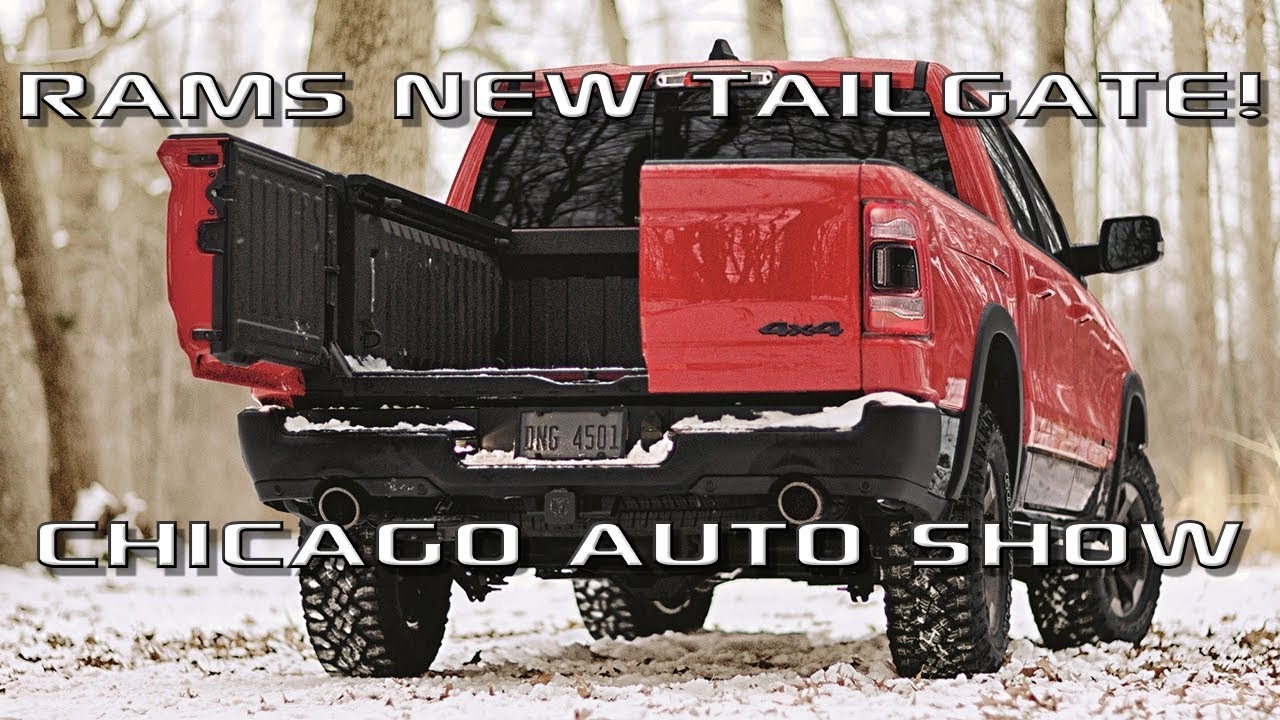 Rams new Multifunction Tailgate revealed! Chicago Auto show - YouTube
