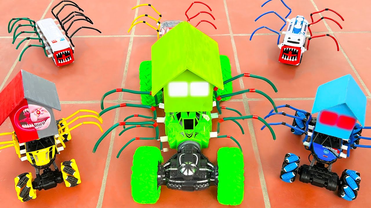 Amazing Upgrade MONSTER TRUCK HEAD HOUSE Scary Eater, Three Story ...