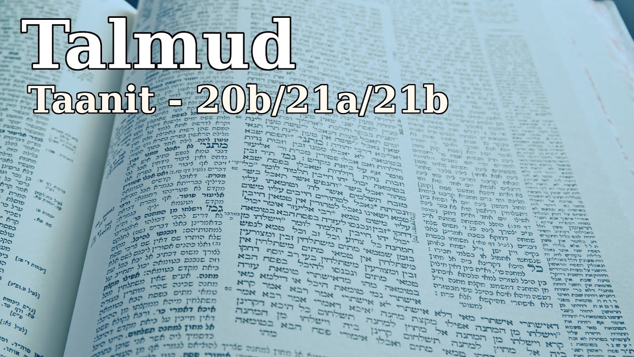 Talmud Taanit - 20b/21a/21b - YouTube