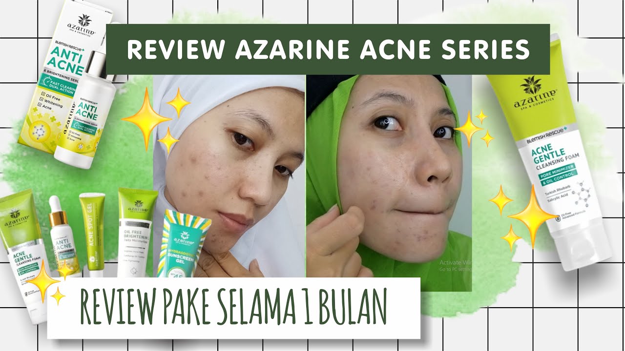 Review Pake Azarine Acne Series Selama 1 Bulan Hasilnya ... - YouTube