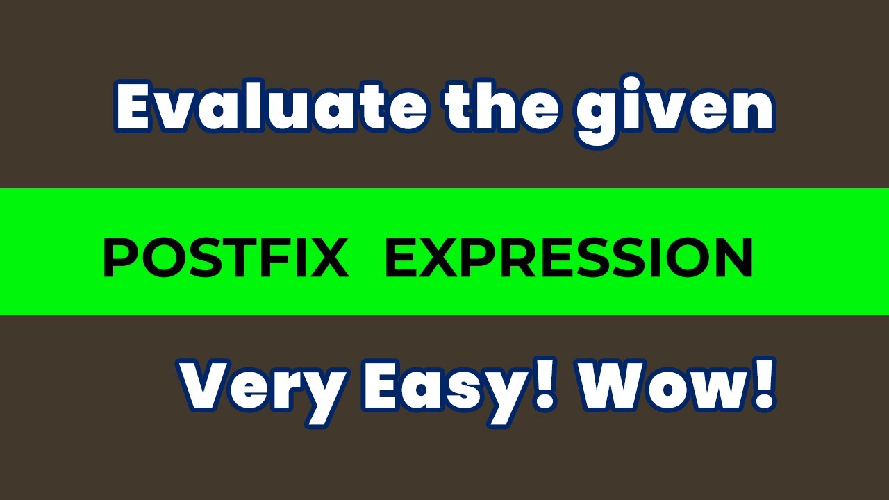 Postfix Expression Evaluation Ugc Net Computer Science Youtube 0522