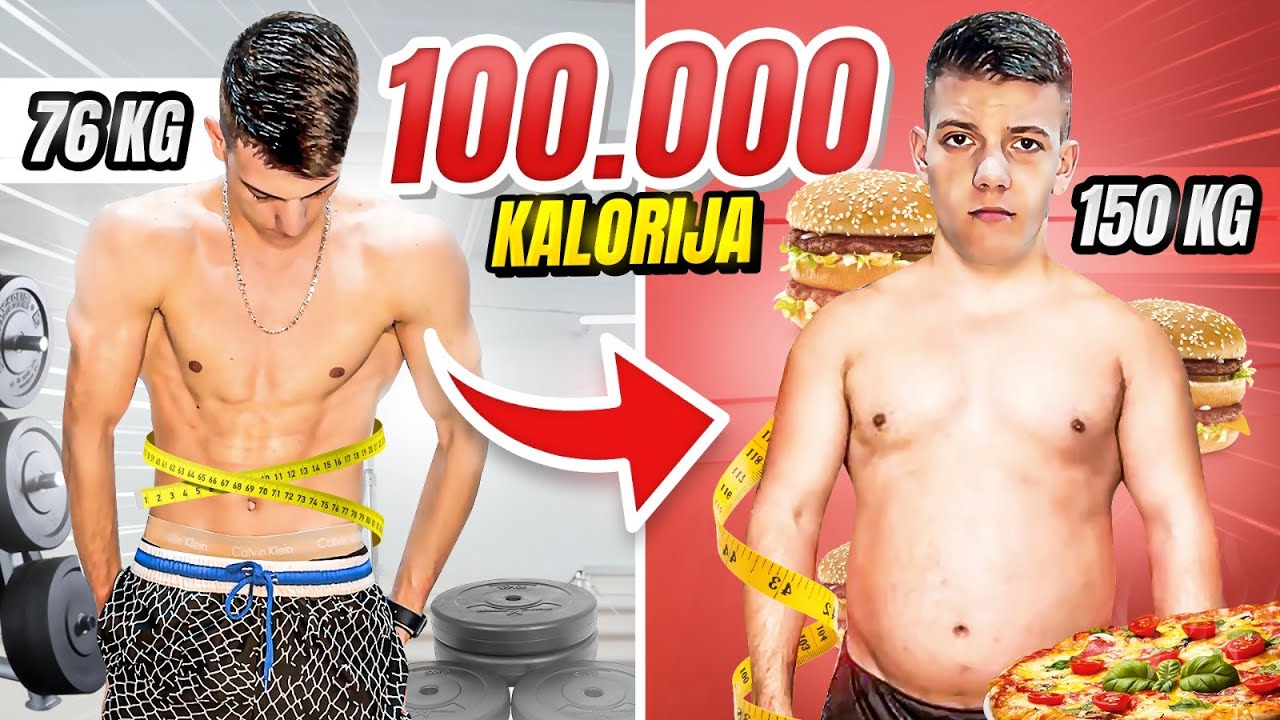 100,000 KALORIJA U JEDNOM DANU ! *DOBIO 50kg* - YouTube