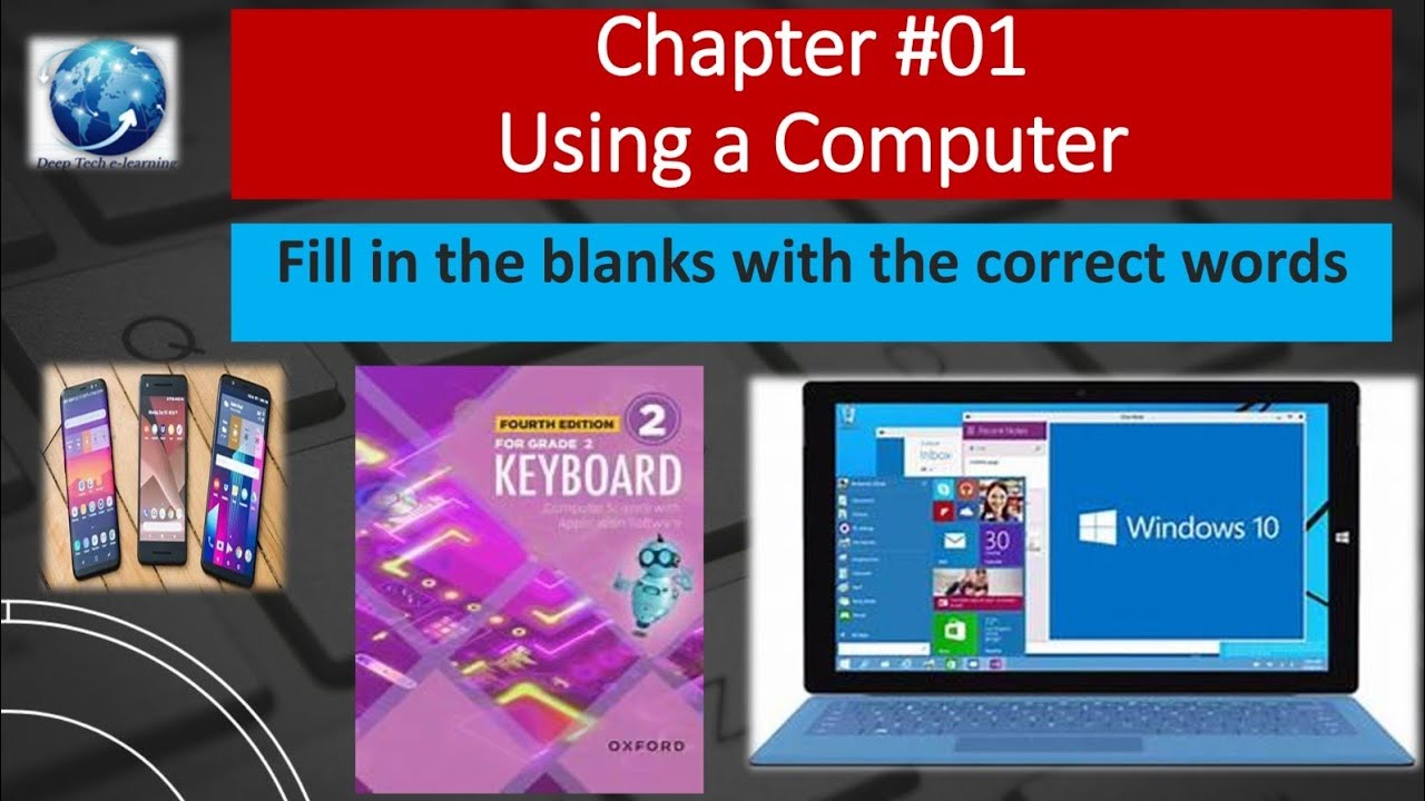 Class 2 Chapter 01"Using a Computer"Fill in the Blanks #Keyboard series ...