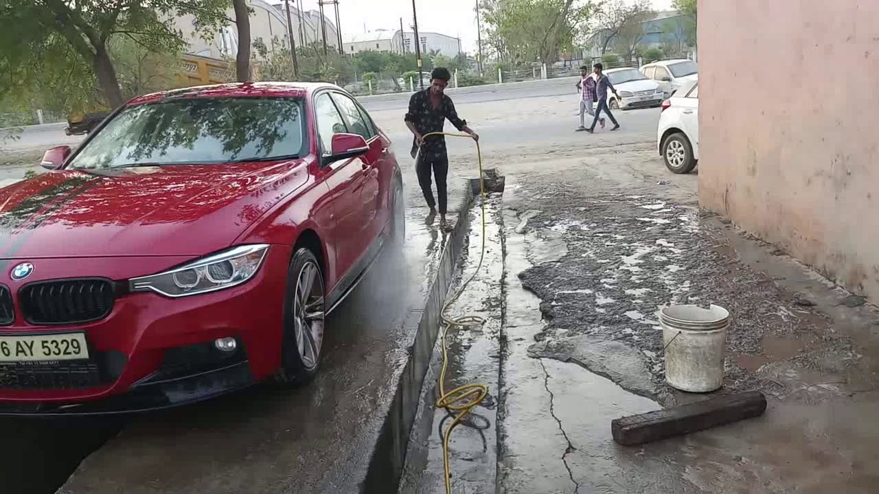 How to wash your car? BMW Car wash (Highway Roadside immediate ...