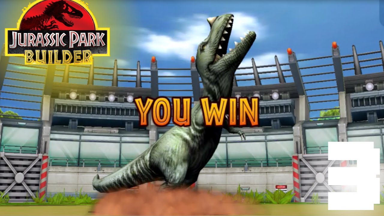 |Dinosaur battles!|Jurassic Park Builder|Episode three| - YouTube