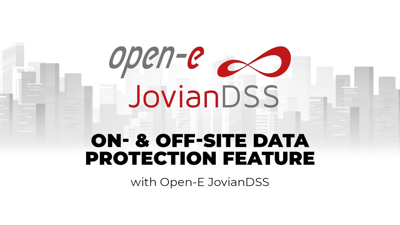 Open-E JovianDSS On- & Off-Site Data Protection Explained - YouTube