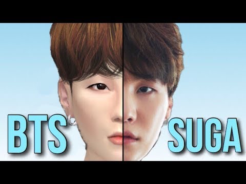 The Sims 4 : Create A Sim | BTS SUGA 민윤기 (+ full cc list) - YouTube