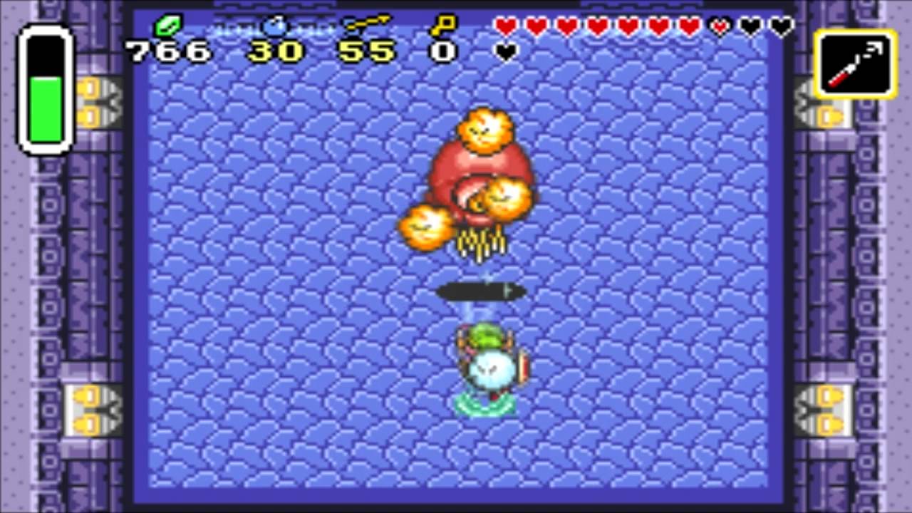 The Legend of Zelda A Link To The Past (GBA) Boss #6 Arrghus - YouTube