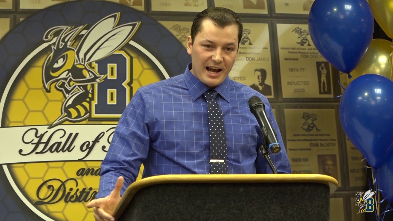 MSUB 2019 Athletics Hall of Fame - Matt Schoonover Induction - YouTube
