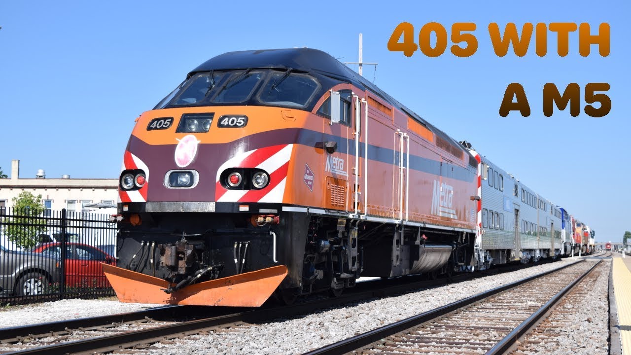 Franklin Park Railroad Daze 2019 | Metra 405 with a Nathan M5 - YouTube