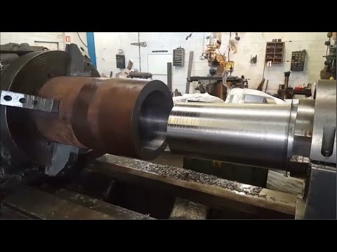 Amazing CNC Machine TREPANNING TOOL To Cut Through 20" Long Steel Bar ...