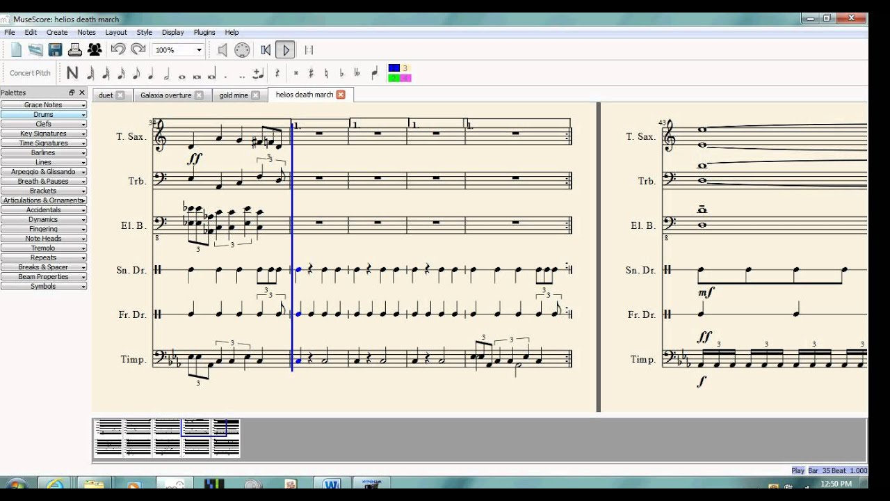 Helios death march on Musescore - YouTube