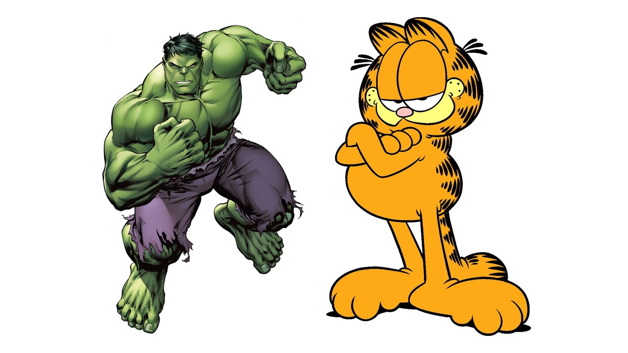Hulk meets Garfield (Requested By @Theonerobotdrawer) - YouTube