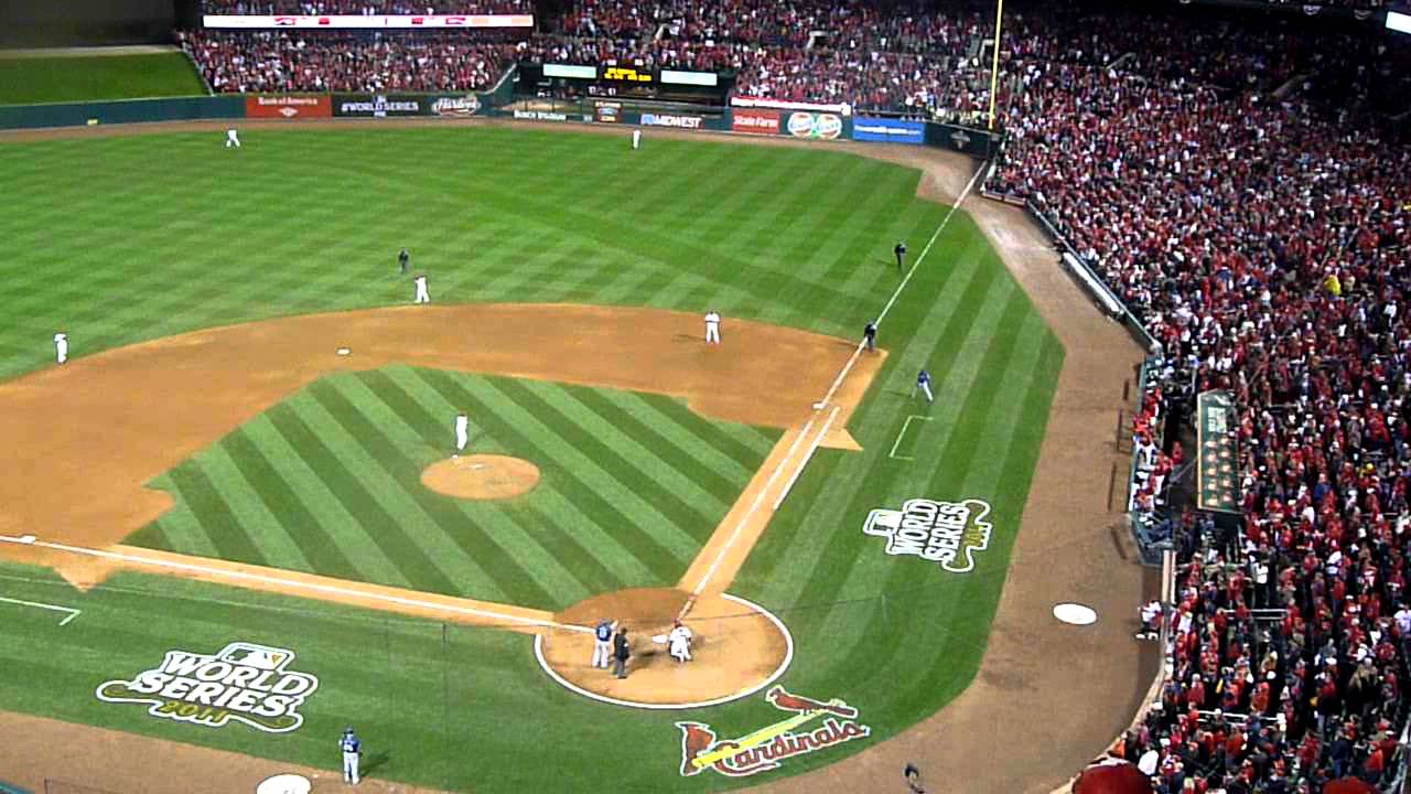 FINAL OUT - 2011 WS Game 1 - St Louis Cardinals vs Texas Rangers - YouTube