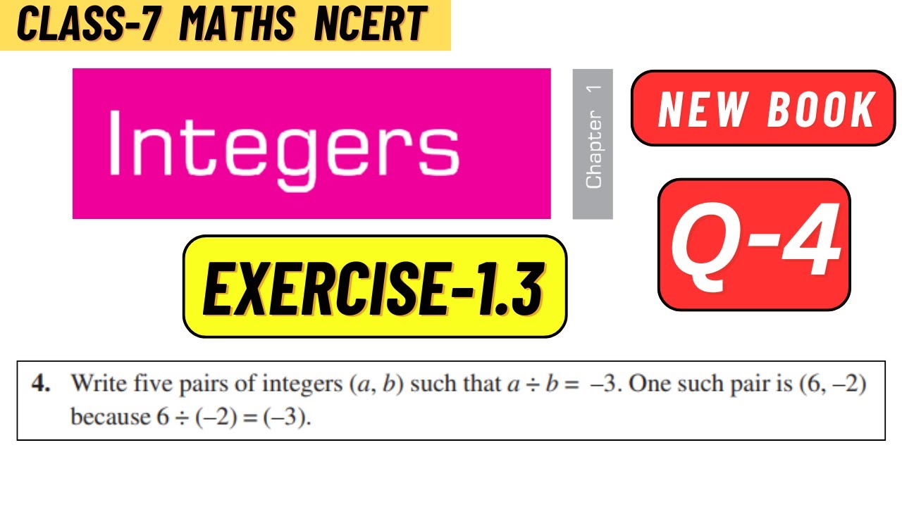 Class 7 Maths Chapter 1 Integers NCERT Exercise 1.3 Question number 4 ...