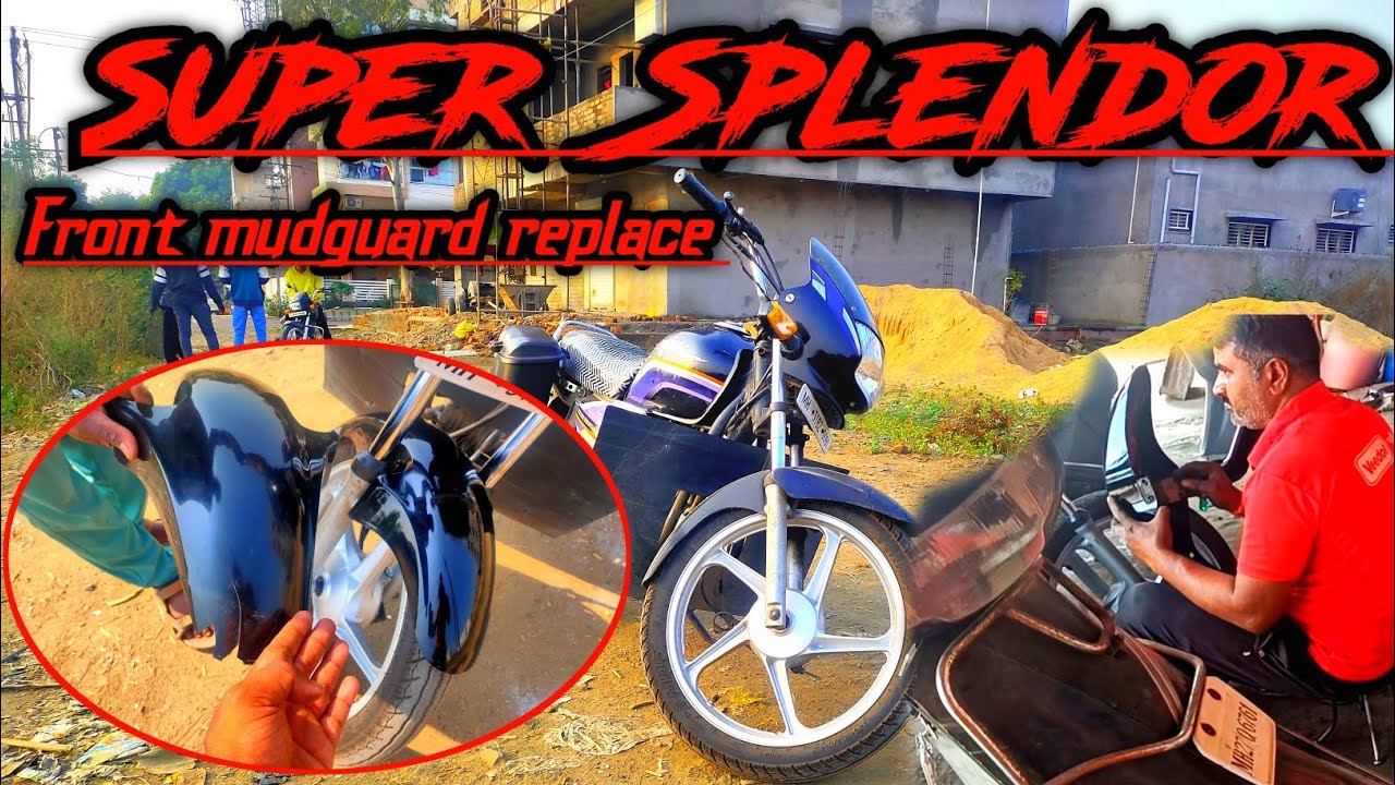 super splendor mudguard change| mudguard brake for super splendor ...