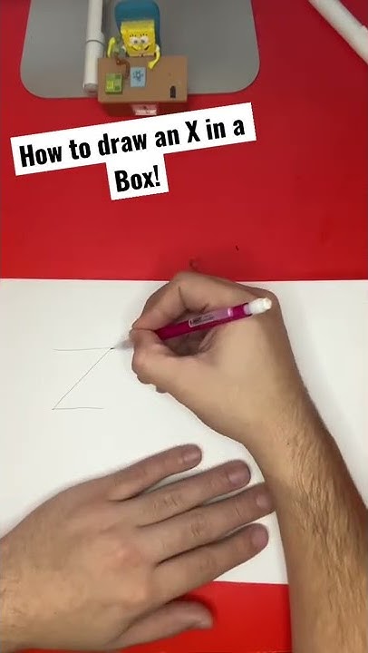 How to Draw an X in a Box Without Crossing Lines #shorts - YouTube