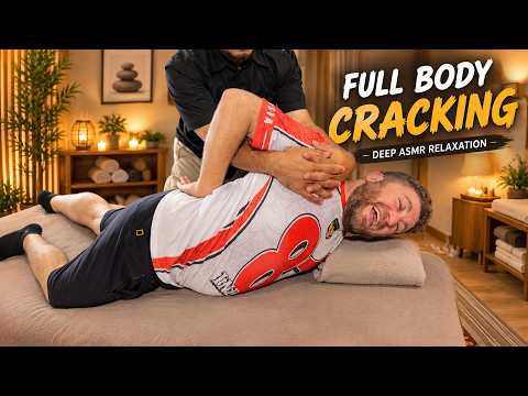 I Got Completely Reset! Head To Toe Full Body Cracking & Massage ASMR