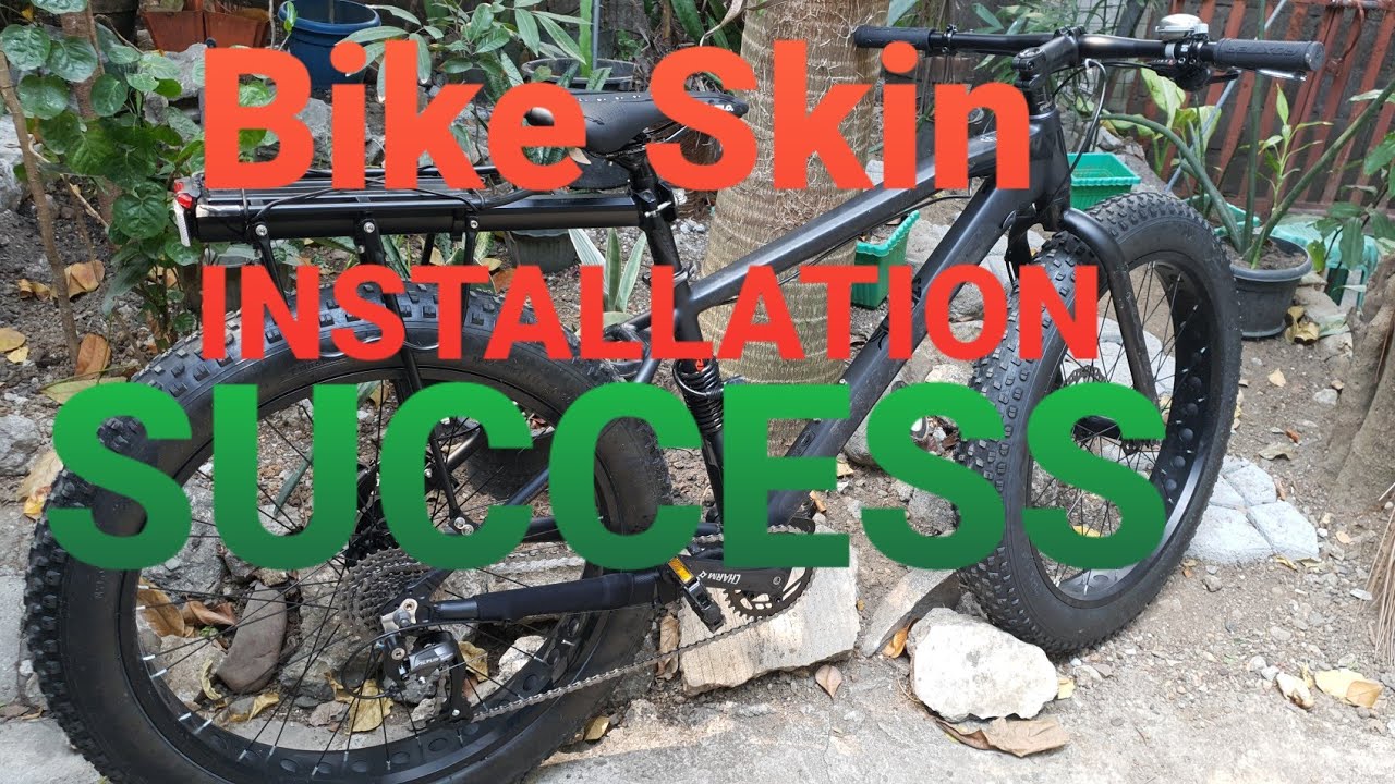Bike Skin installstion - SUCCESS! - YouTube