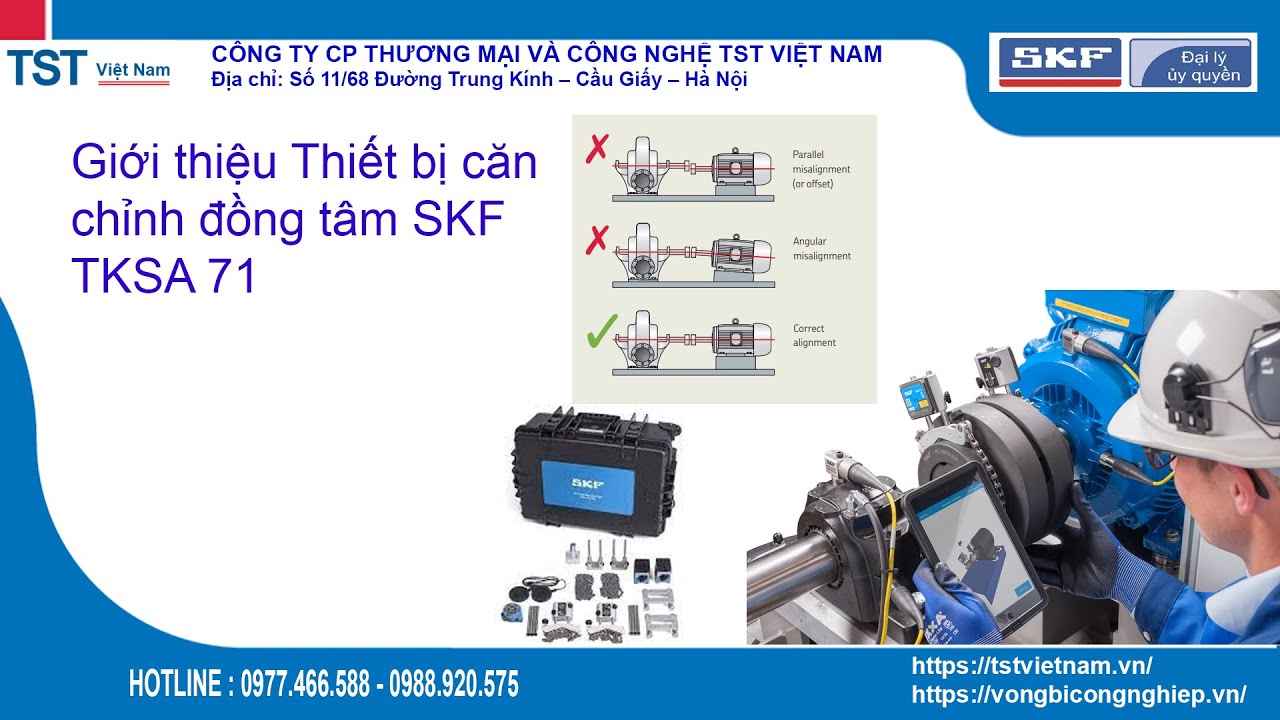 Giới thiệu Thiết bị căn chỉnh đồng tâm SKF TKSA 71 - YouTube
