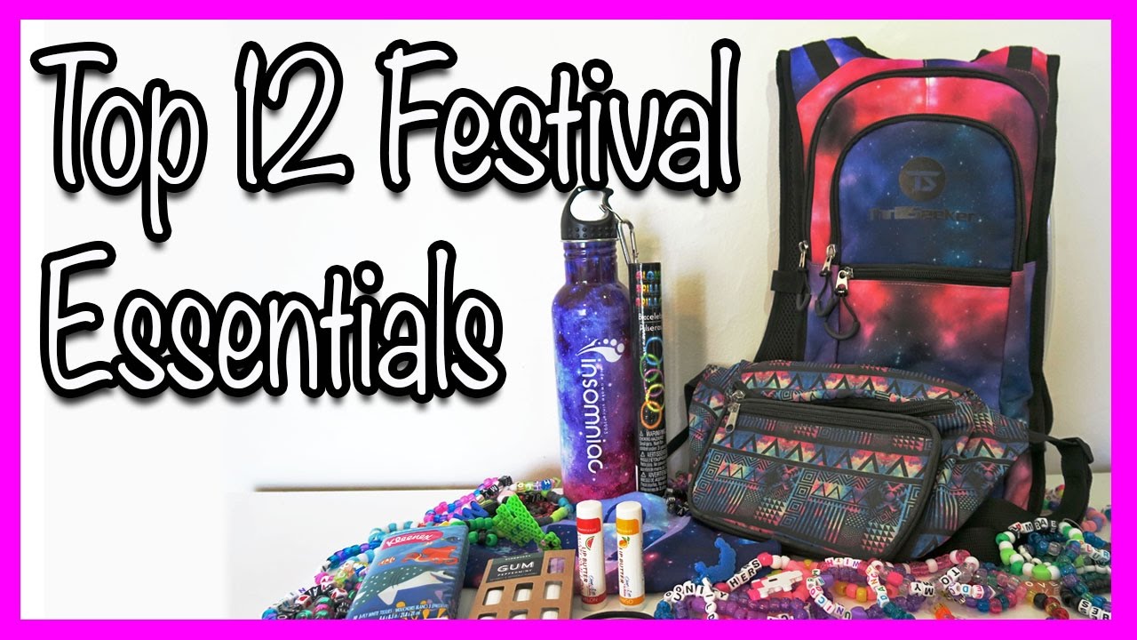 TOP 12 FESTIVAL ESSENTIALS! - YouTube