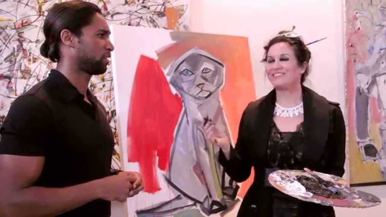 PAINTING CAT EARS: By Artists, Rachel Kice & Navaris Darson - YouTube