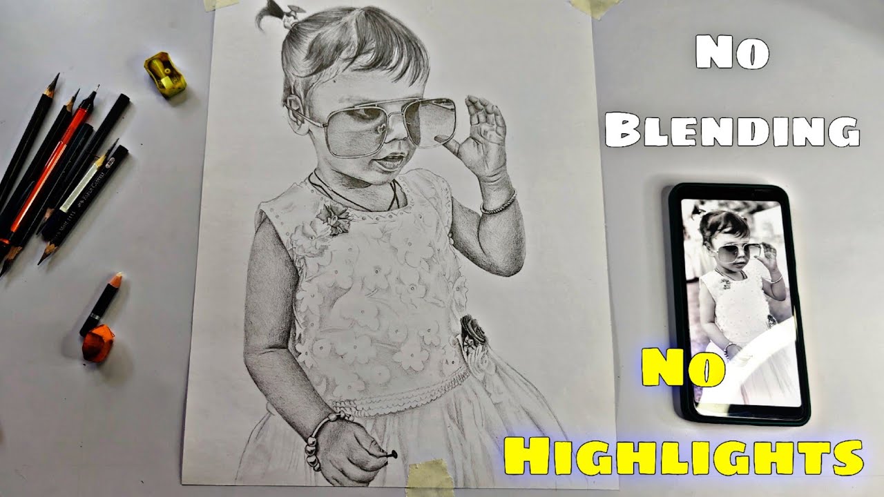 Draw Hyper Realistic Without Blending Or Without Highlight 🫣 # ...