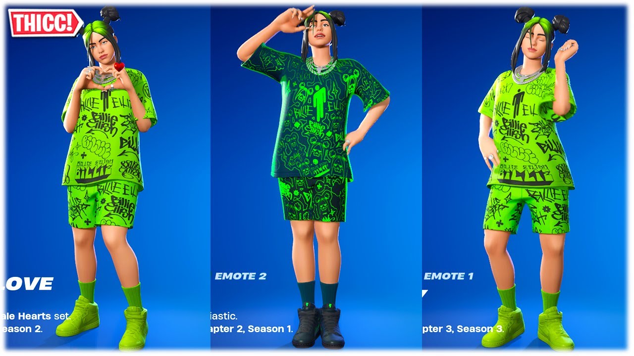 BILLIE EILISH is FINALLY in Fortnite! Showcased with Hot Dance Emotes 😍 ...