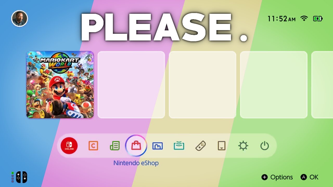 Dear Nintendo, PLEASE Bring Back Home Menu Themes for Nintendo Switch 2 - YouTube