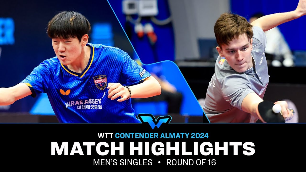 Oh Junsung vs Iulian Chirita | MS R16 | WTT Contender Almaty 2024 - YouTube