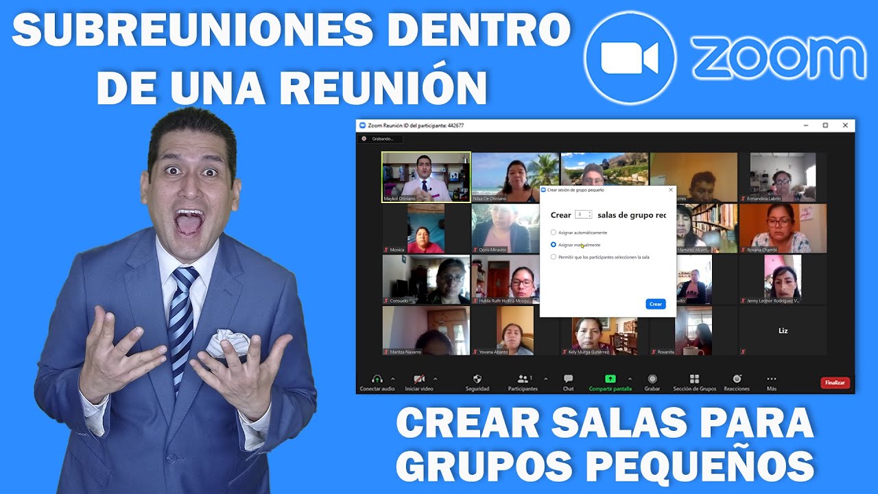 Cómo hacer subreuniones dentro de una reunión de ZOOM | Crear Salas ...