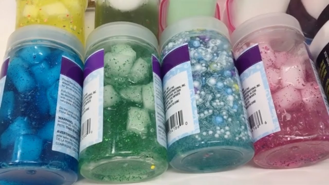 Mixing All My Store Bought Slime - Satisfying Slime ASMR Video #2 - YouTube