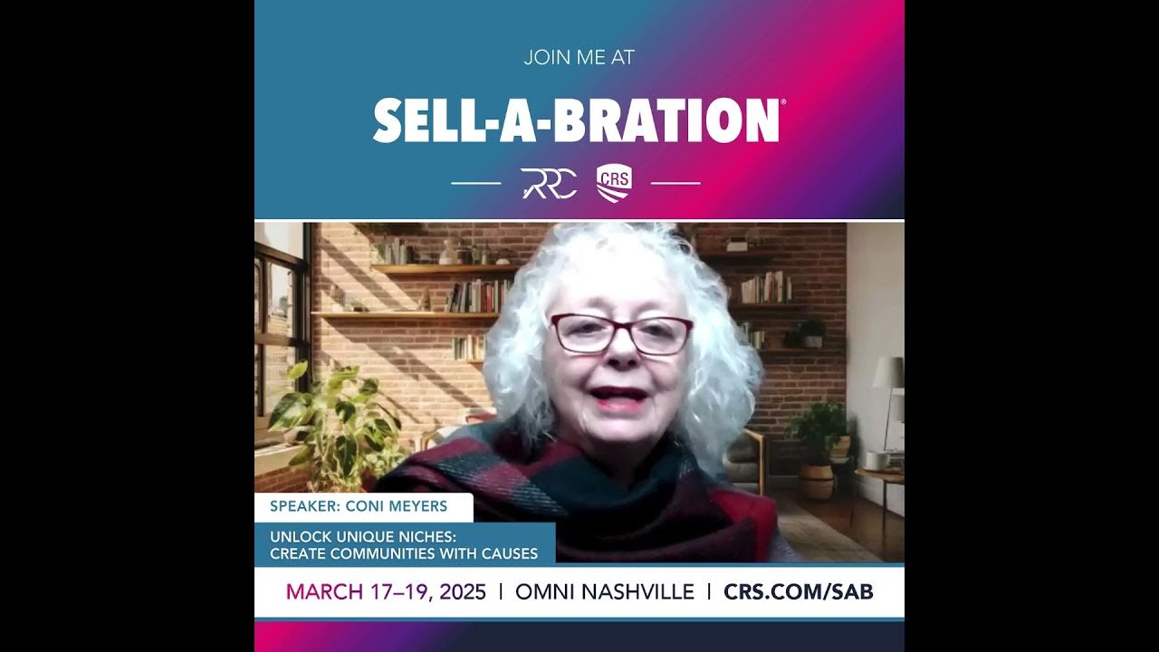 Join Coni Meyers at Sell-a-bration® for Unlock Unique Niches: Create Communities with Causes 🌎 ...