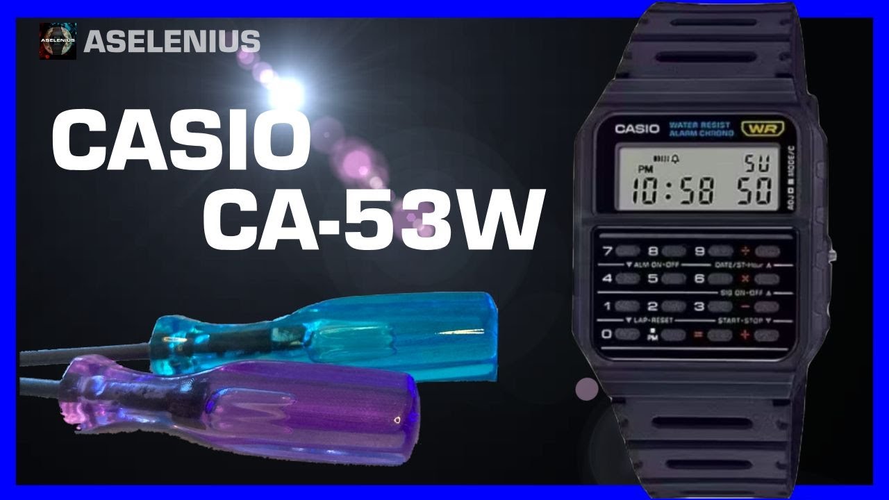 Casio smart watch CA-53W - YouTube