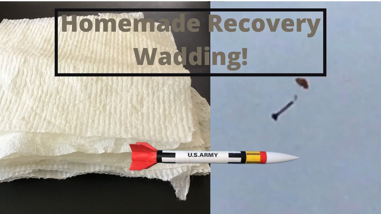 How to make homemade recovery wadding for your rocket! - YouTube
