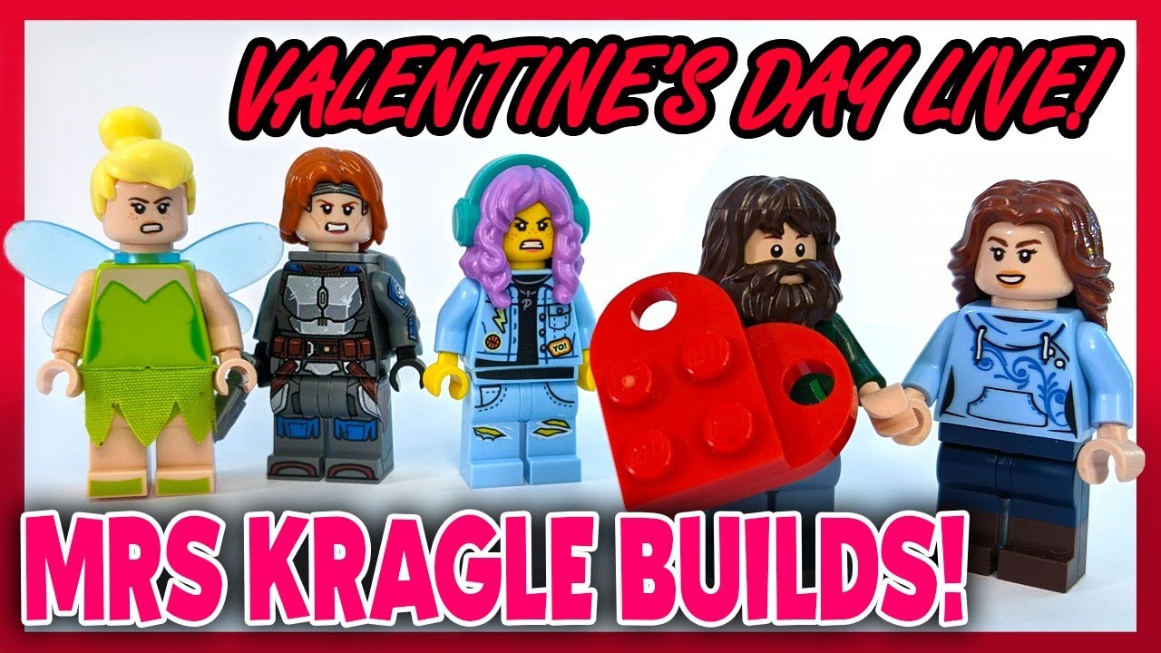Mrs Kragle Builds LEGO Valentine's Day Haul! LIVE - YouTube