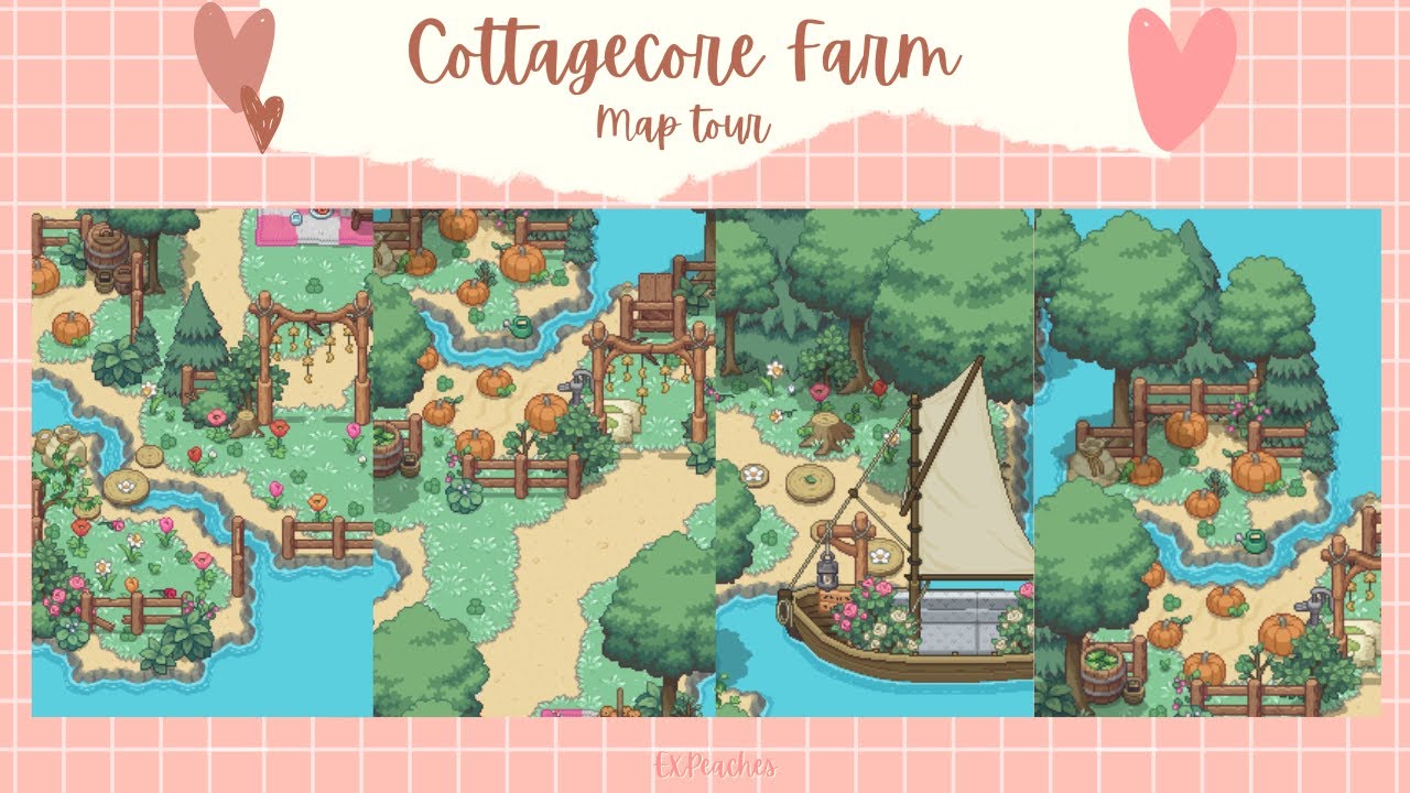 Cottagecore farm map tour | Pony Town - YouTube