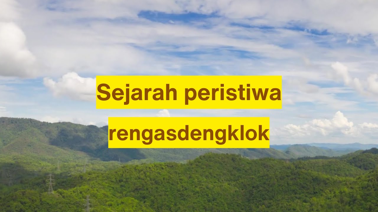 Sejarah Singkat Peristiwa Rengasdengklok Youtube