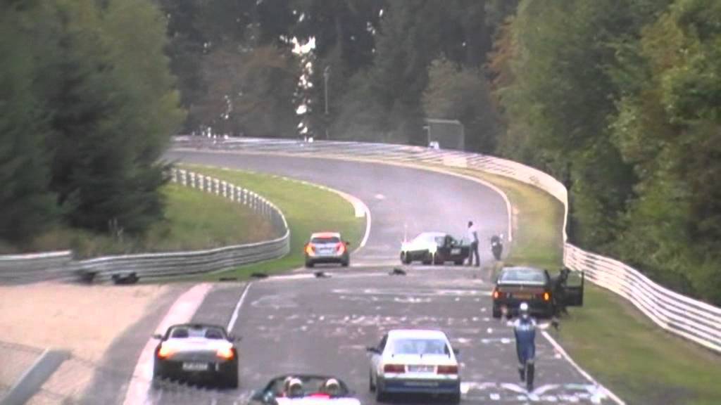 Huge Impact of a Porsche GT3 RS Nordschleife Nurburgring 2009 Crash ...