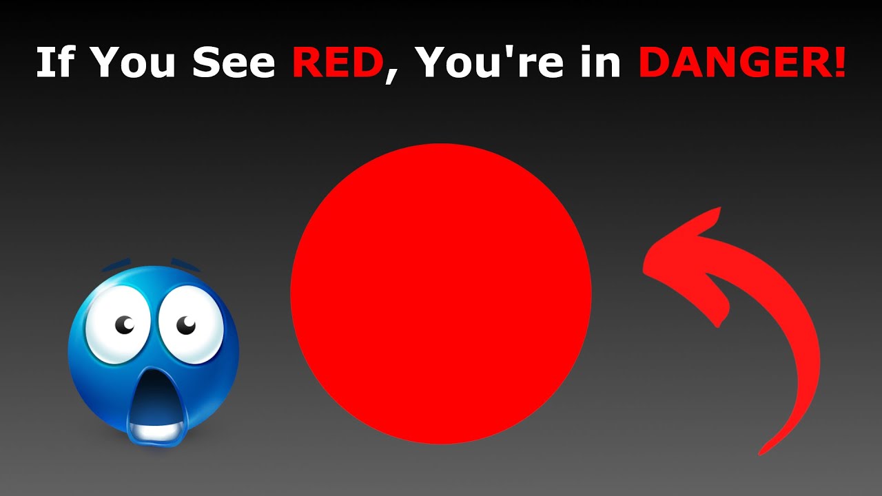 If you see RED, you are in DANGER! 😰 (RUN!) - YouTube