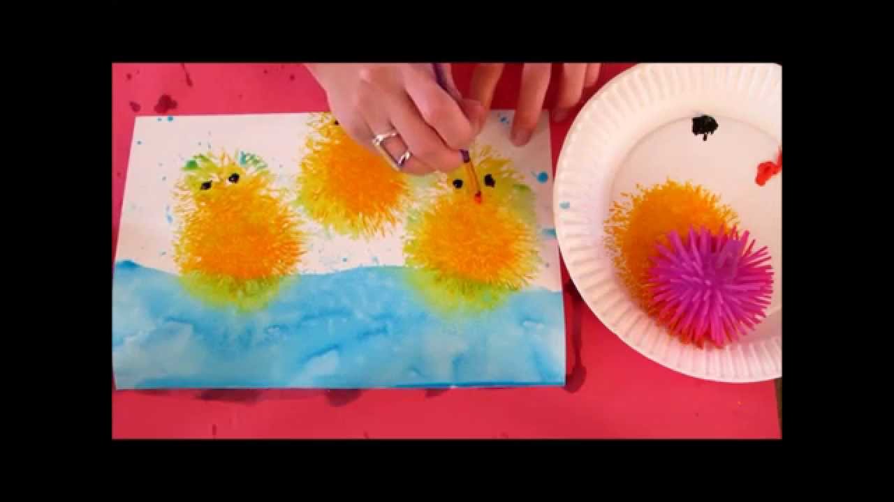 Preschool Printing Lesson::Spring Chicks - YouTube