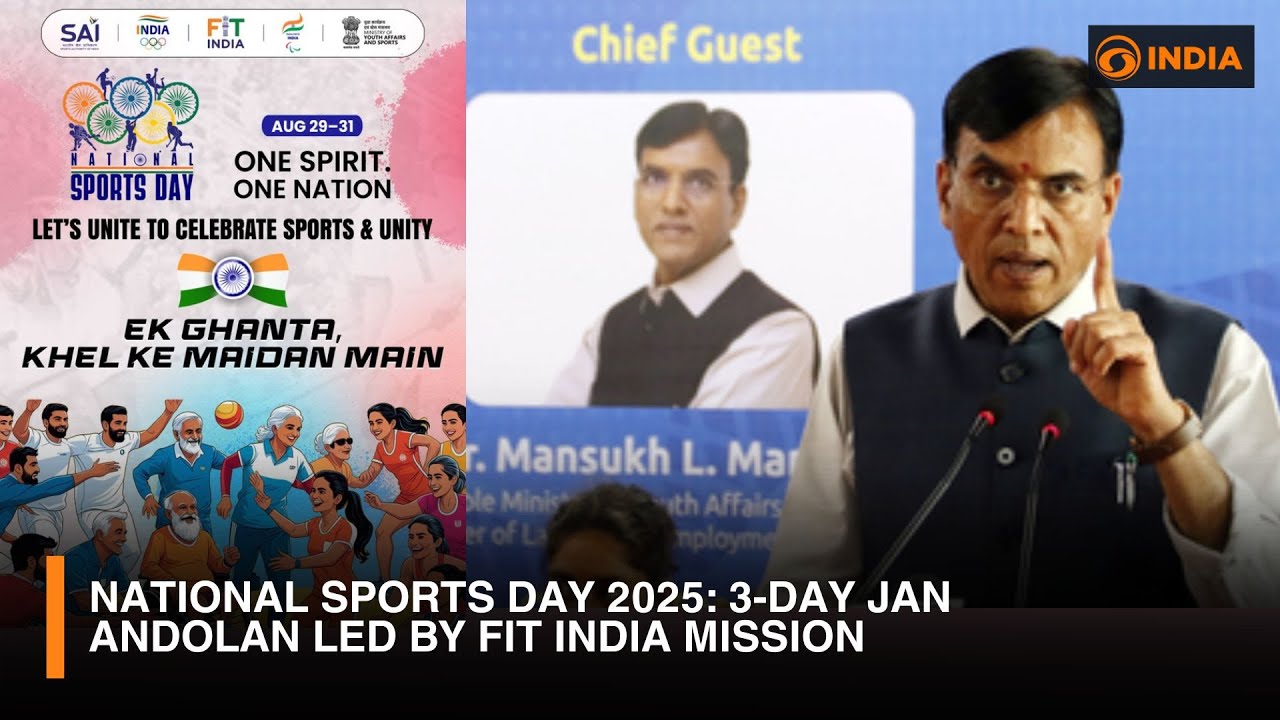 National Sports Day 2025: 3-Day Jan Andolan led by Fit India Mission ...