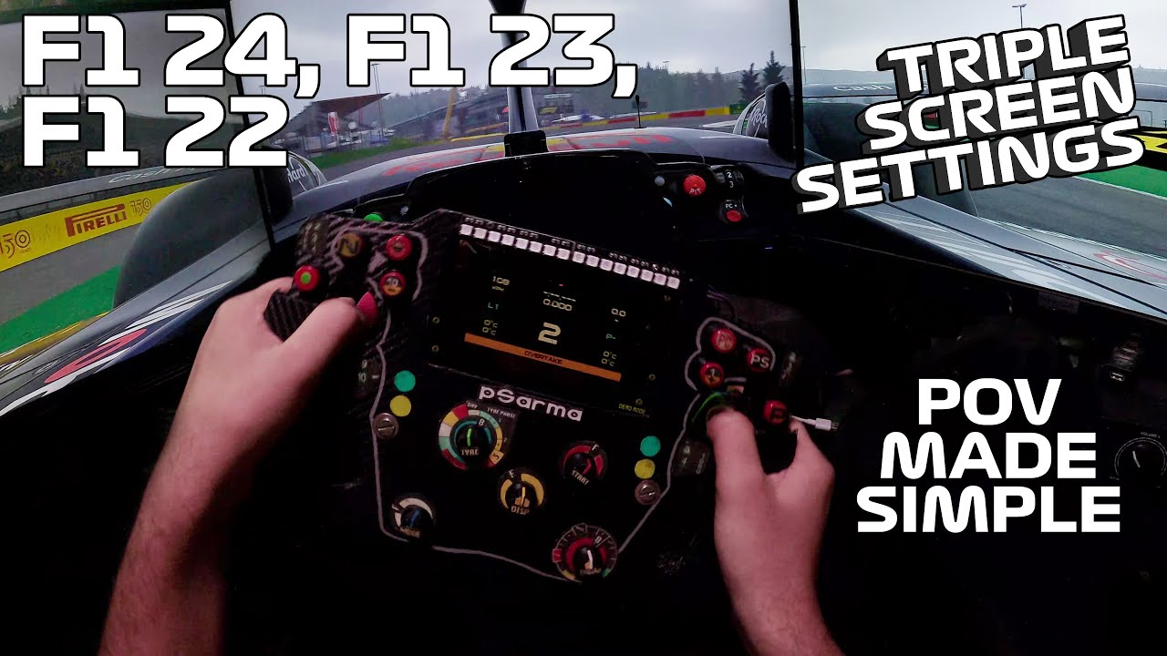 Sim Racing Triple screen setup for F1 24, F1 23, F1 22 or any Formula 1 ...